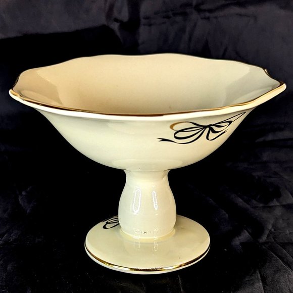 Teleflora | Holiday | Vintage Teleflora Ivory Compote Pedestal Candy ...